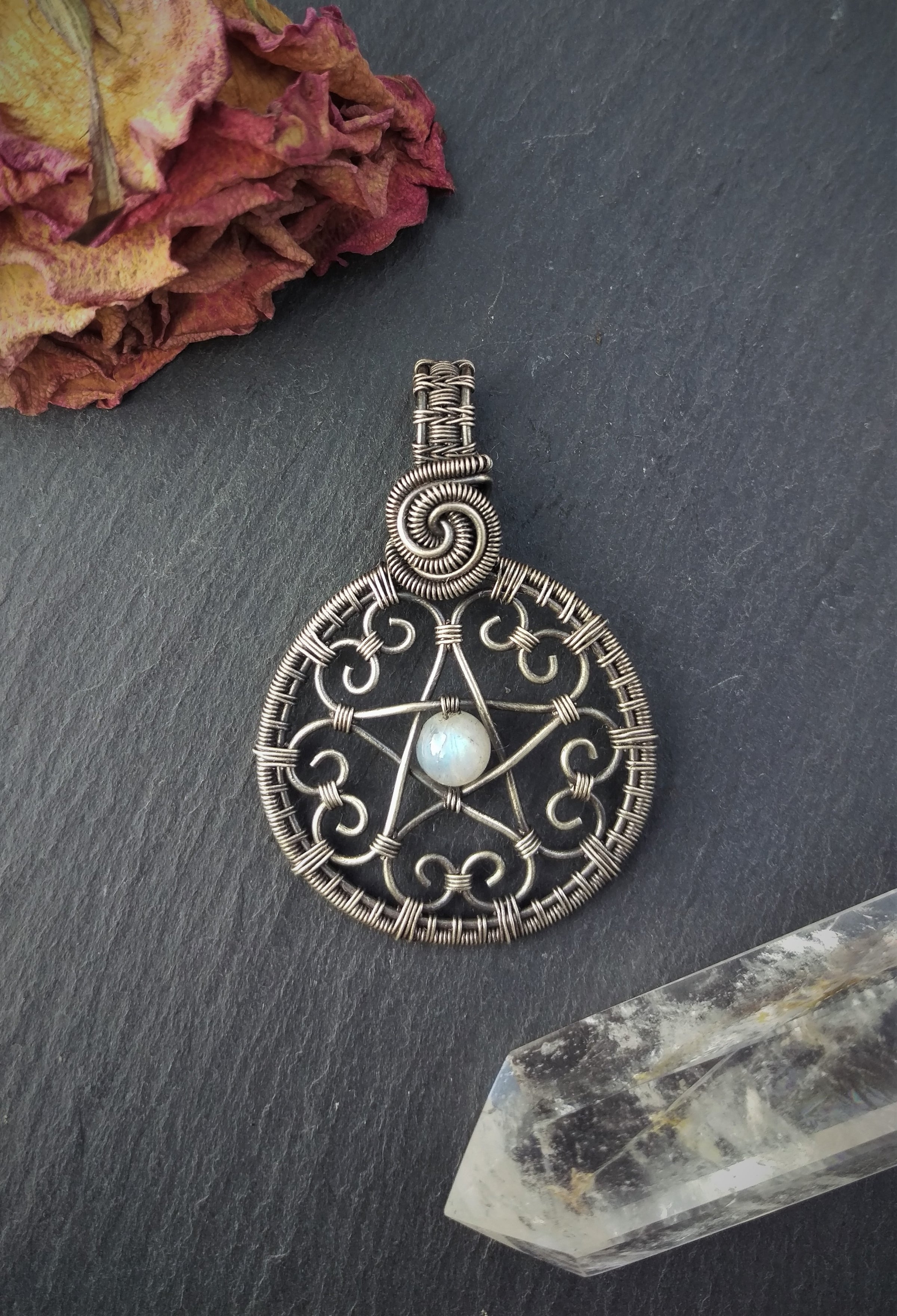 Pentacles Handmade Sterling Silver